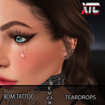 Second Life Marketplace - XTC Teardrops EVOX Bom Tattoo